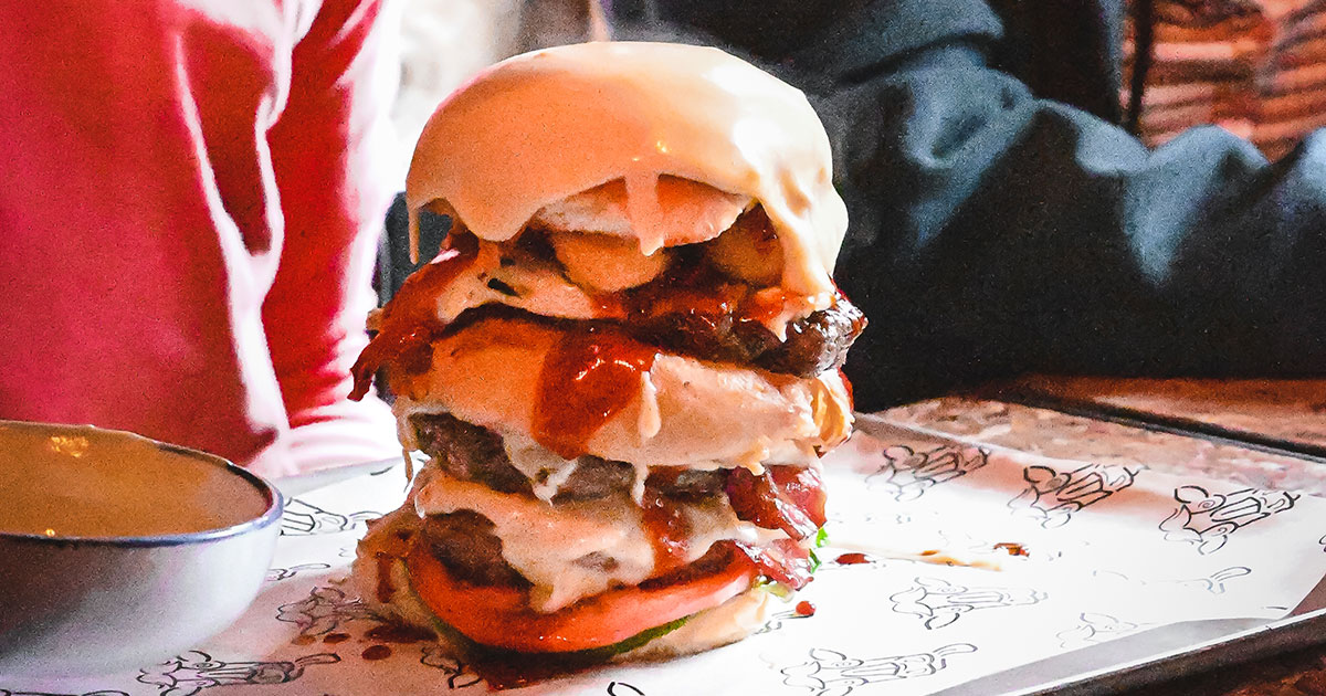 Boozy Cow Burger Challenge